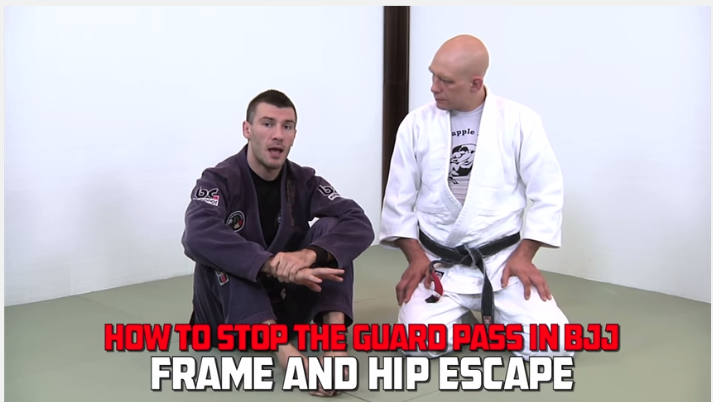 BJJ 101 – Defending the guard pass. Frame and hip escape | The Tai Chi ...