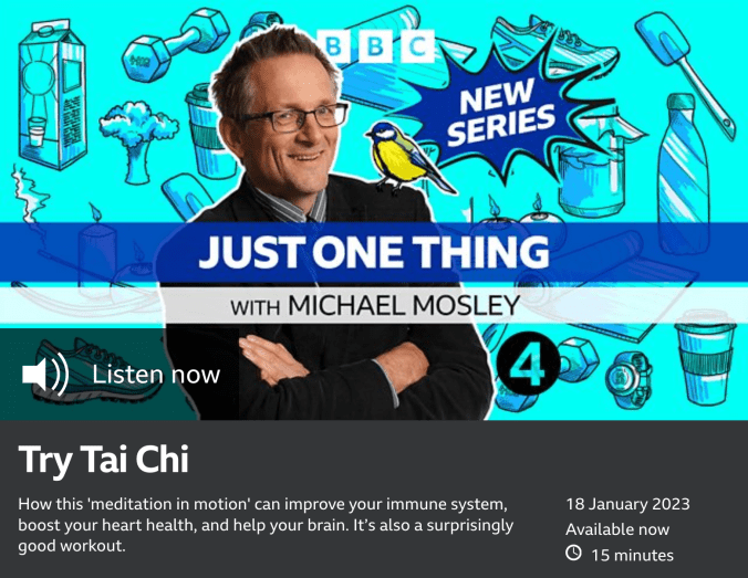 Just one Thing – Dr Michael Mosley on Tai Chi (BBC Radio 4) | The Tai ...